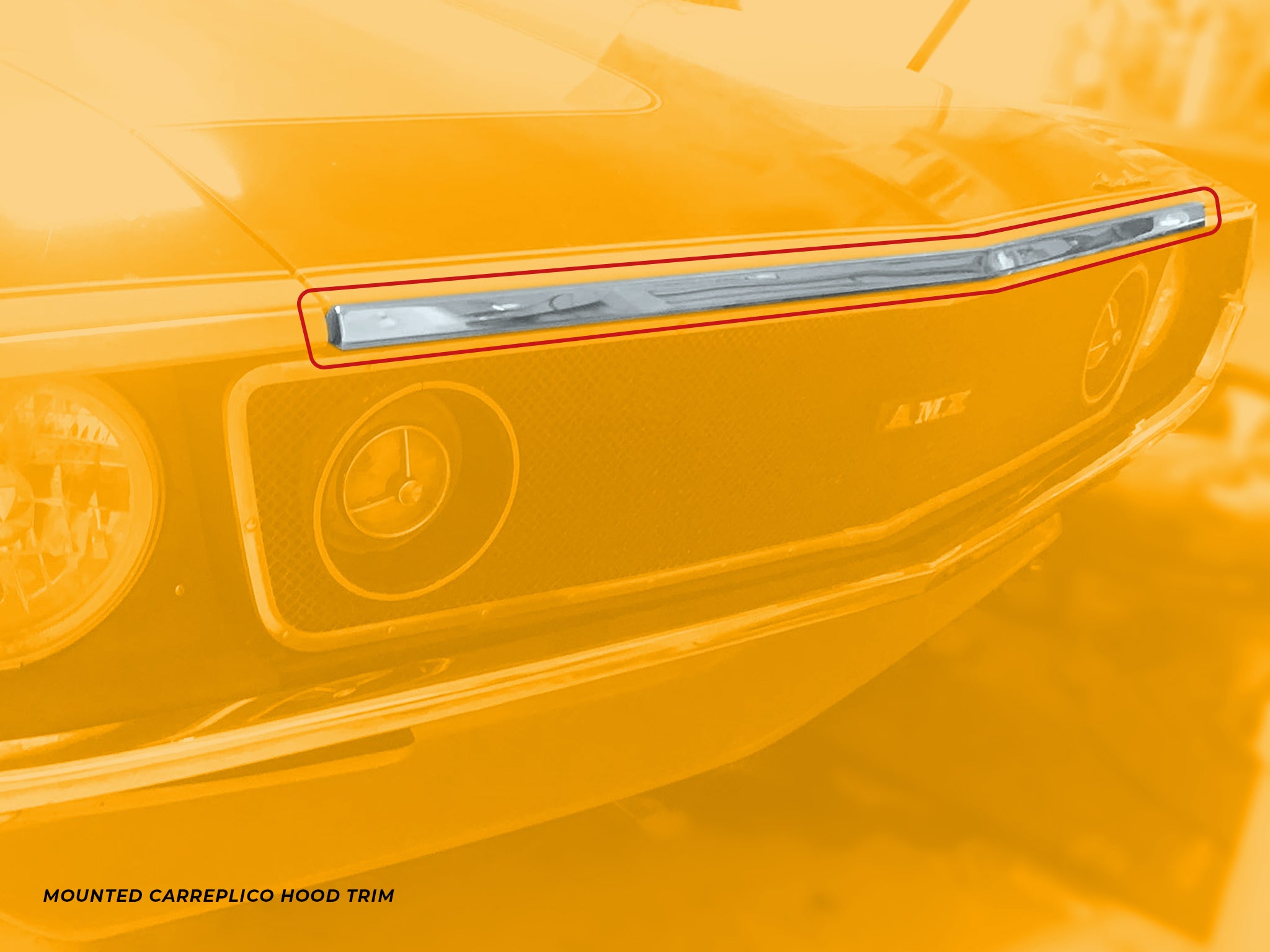 Hood Trim Molding Stainless Steel | '71 - '74 AMC Javelin / AMX ...